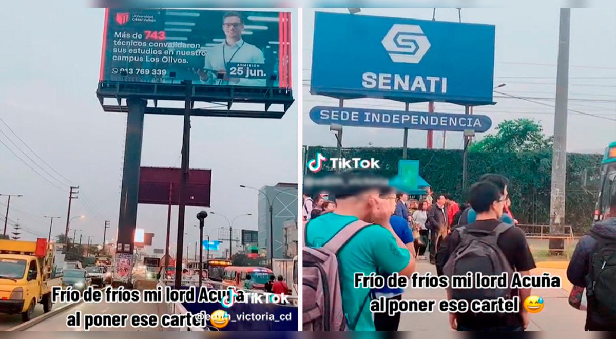 TikTok viral | Universidad Cesar Vallejo coloca singular cartel frente ...