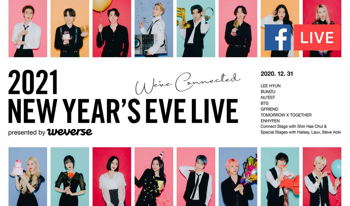 2021 NYEL, New Year’s Eve Live Stream EN VIVO con BTS vía Weverse ...