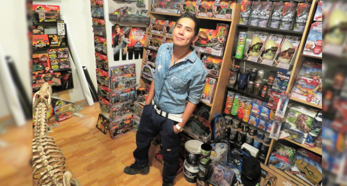 Joven de Arequipa busca batir Record Guinness con colección de dinosaurios Joven de Arequipa busca batir Record Guinness con colección de dinosaurios