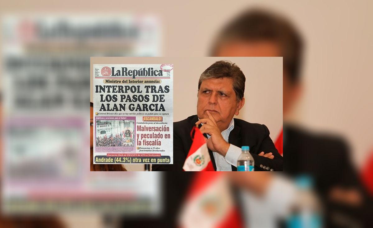 El día que Interpol tuvo en su lista a Alan García por el caso Sergio ...