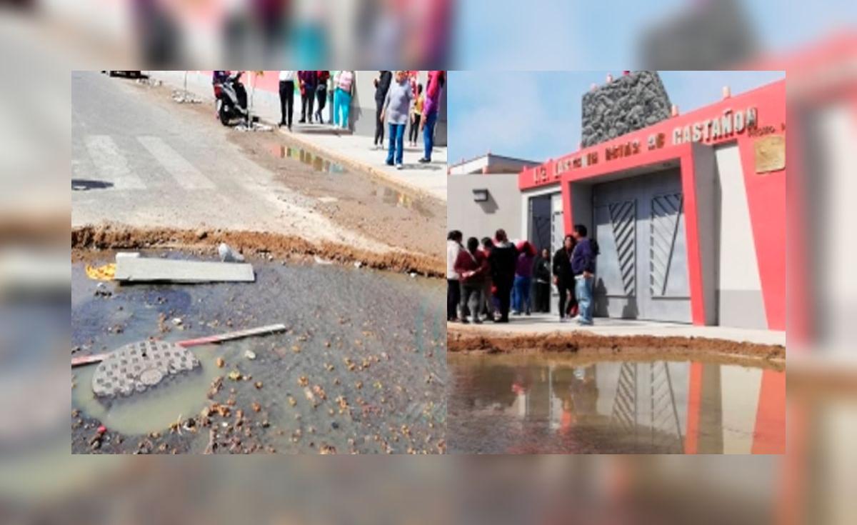 Escolares de Tacna soportan colapso de desagüe cerca de su colegio| EPS ...