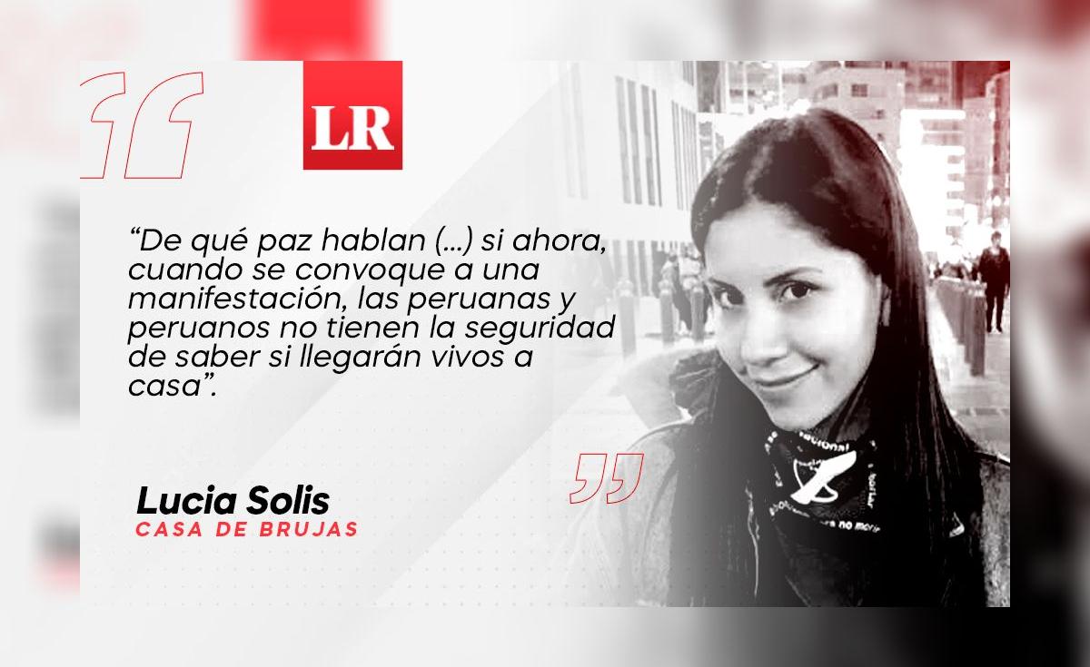 ¿De qué paz hablan?, por Lucia Solis | Opinión | La República