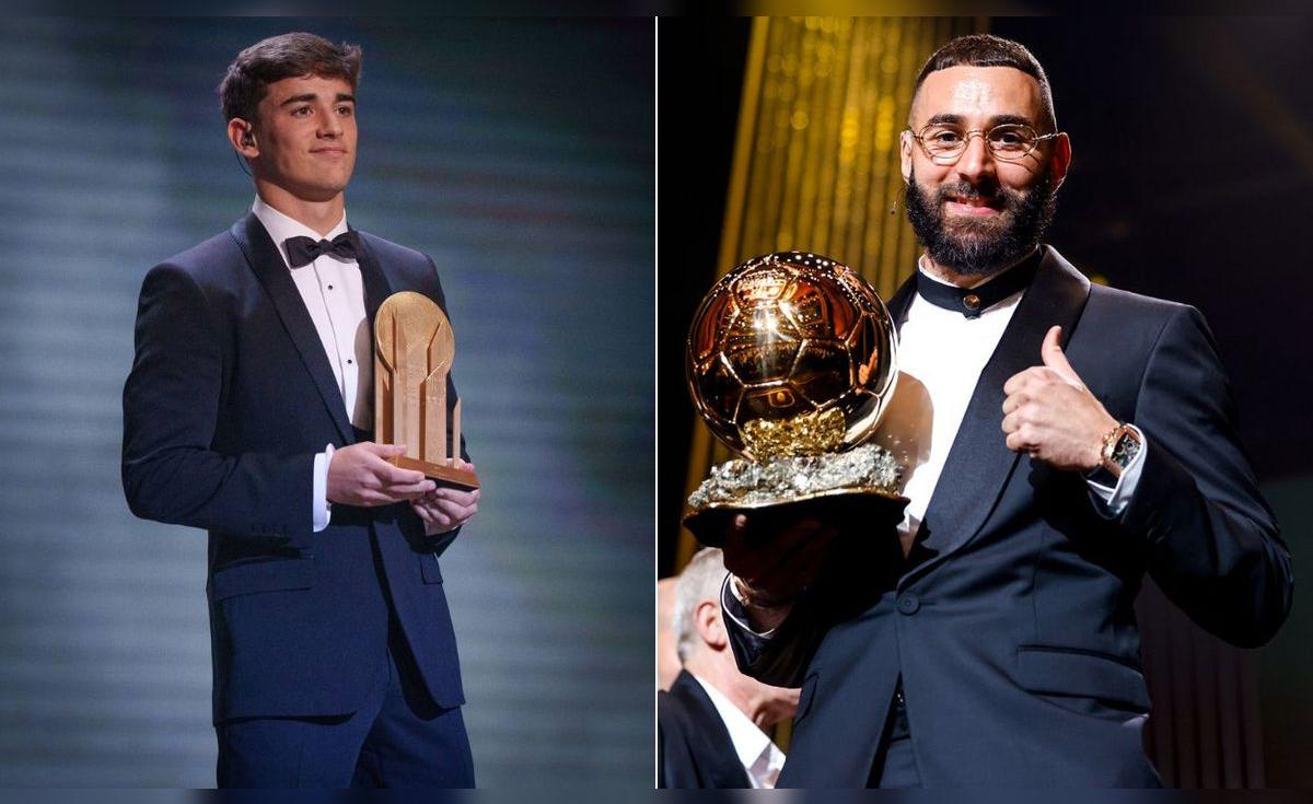 Balón de Oro | La peculiar mirada de Gavi a Benzema que dió la vuelta ...