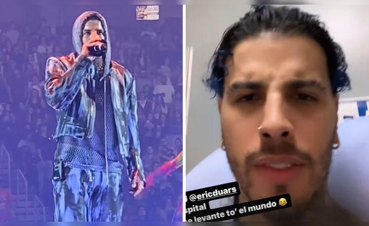 Rauw Alejandro termina hospitalizado tras dislocarse el hombre en pleno ...