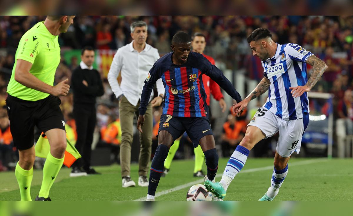 Cómo quedó FC Barcelona cayó 2-1 ante Real Sociedad por la fecha 35 de ...