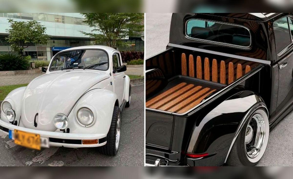 El icónico Vocho alemán ha sido convertido en un pick-up y así es como ...