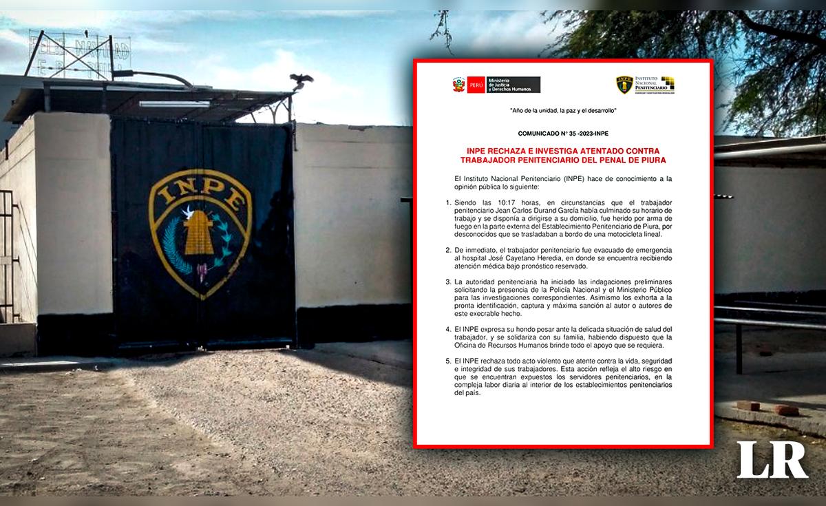 Piura | INPE: Agente baleado está con pronóstico reservado | Cárceles de Piura | LRSD | Sociedad ...