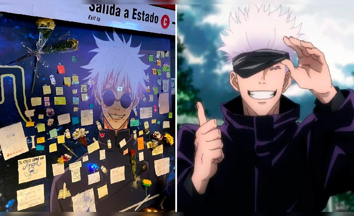 'Jujutsu Kaisen': fans dedican altar a Gojo Satoru en metro de Chile ...
