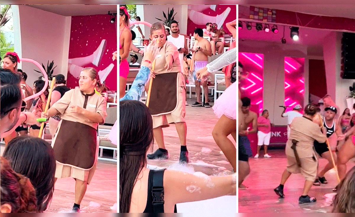 TikTok viral | Empleada de limpieza se roba el show y se pone a bailar ...