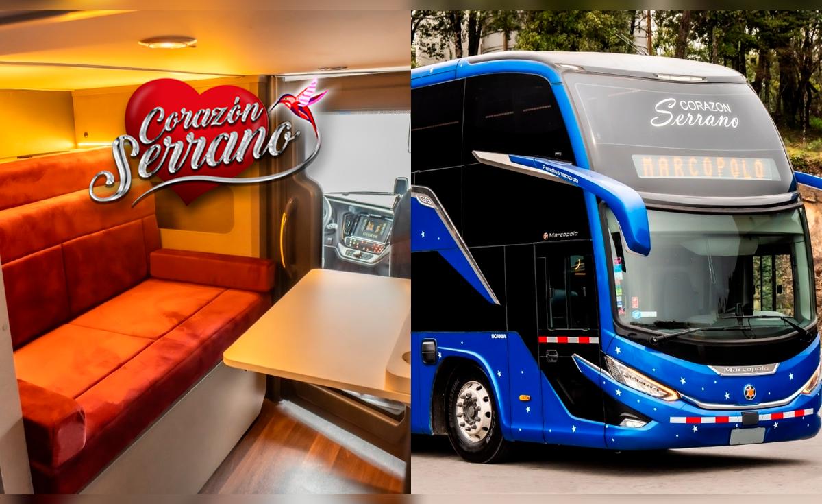 Corazón Serrano muestra por primera vez su exclusivo y moderno bus ...