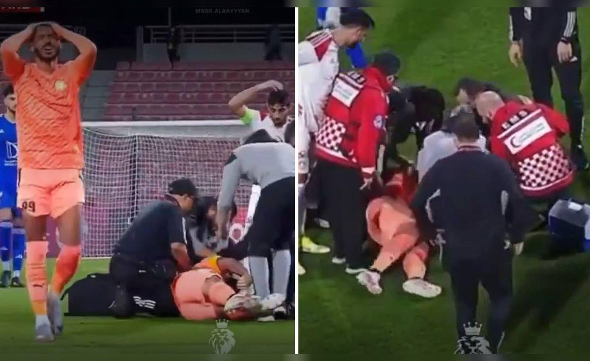 Andy Delort: Delantero de Umm-Salal se desplomó y comenzó a ...