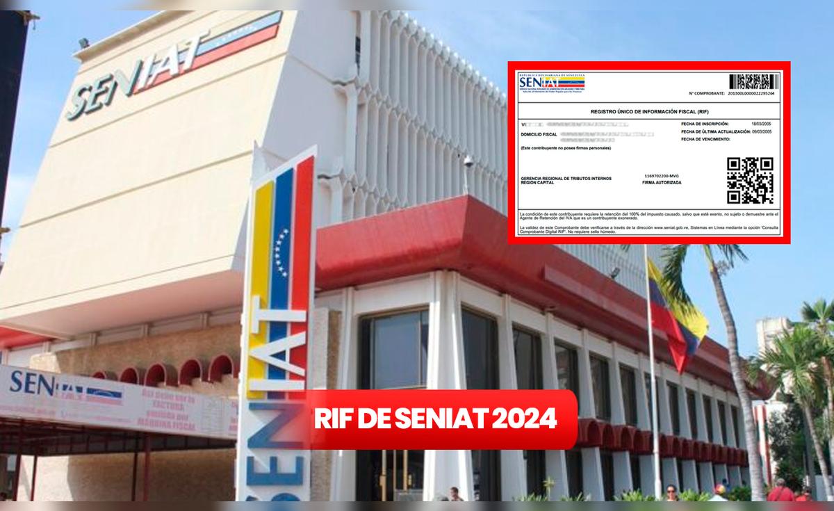 Seniat EN LÍNEA 2024: CONOCE cómo sacar o renovar el RIF en simples ...