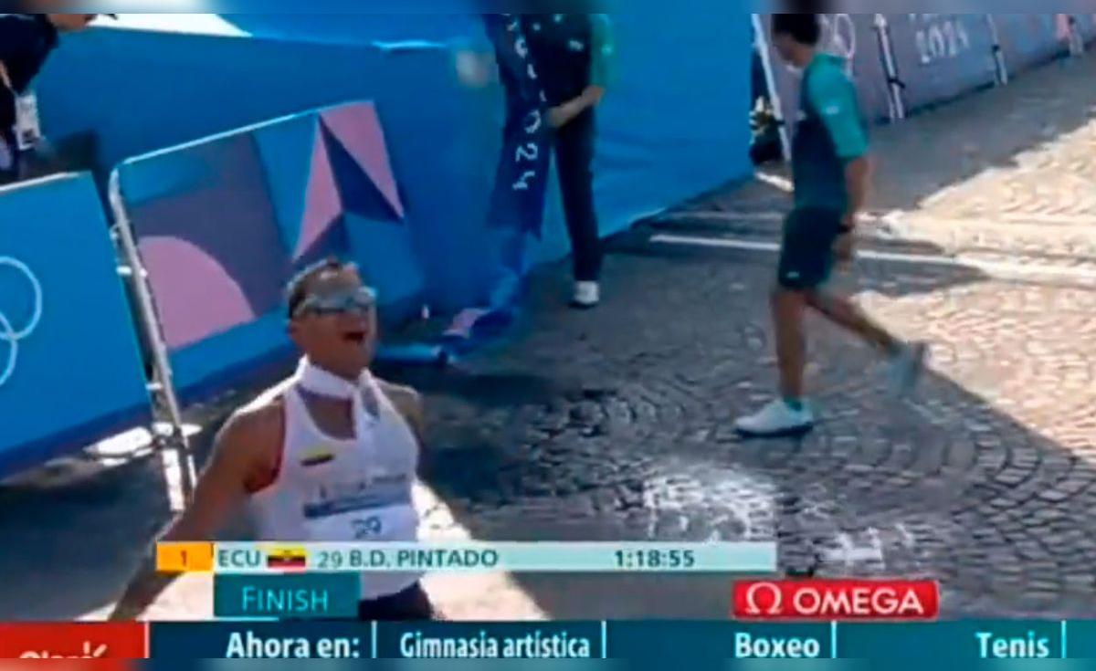 Daniel Brian Pintado ganó la medalla de oro para Ecuador y lo celebró a ...