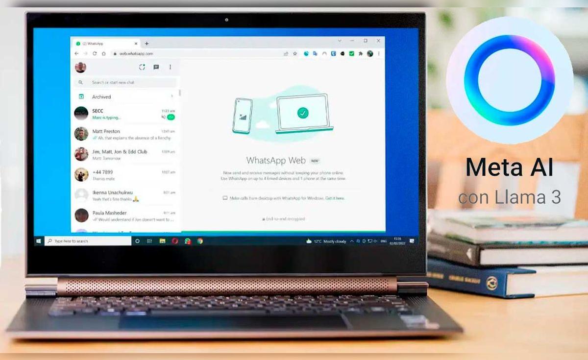 ¿Cómo usar Meta AI en WhatsApp Web? Así podrás activar el círculo azul ...