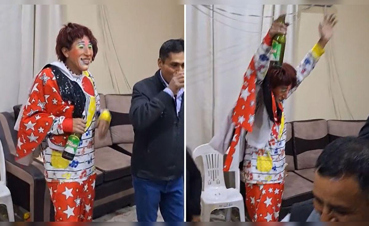 Payasito peruano animó fiesta infantil y terminó celebrando con los ...