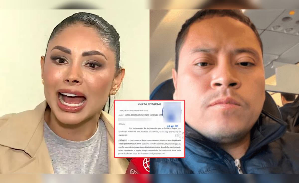 Pamela Franco envía carta notarial a su exmanager Irving Morales y le ...