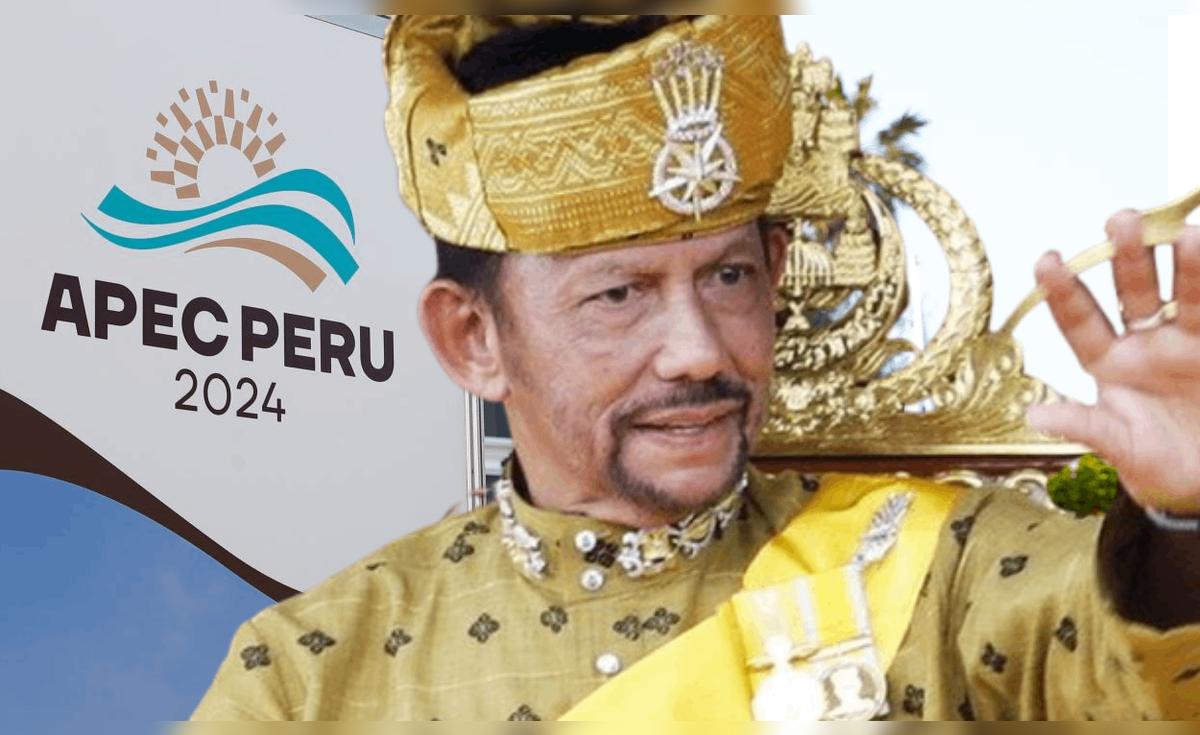 ¿Quién es el sultán de Brunéi que llegó a la APEC 2024? Fortuna, coches ...