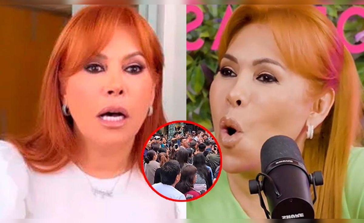Magaly Medina es sorprendida en Gamarra con tremendo recibimiento de ...