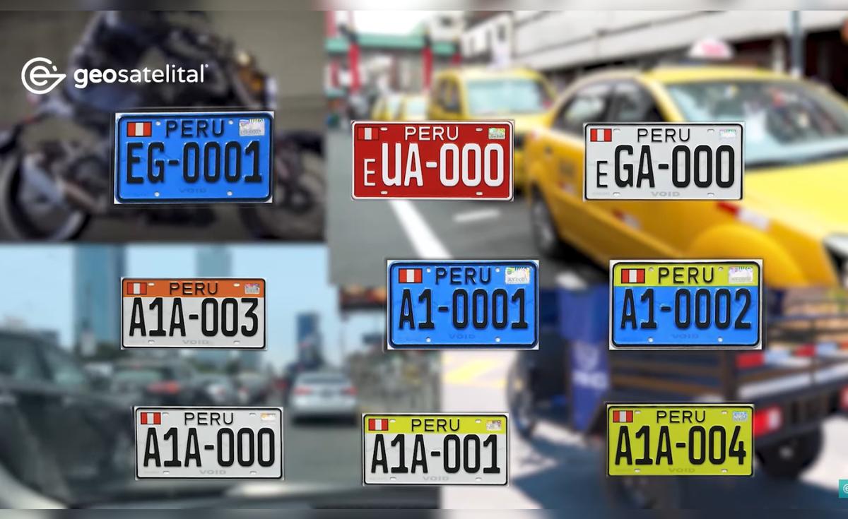 Significado del color de placas en Perú: ¿cómo se clasifican? | Datos ...