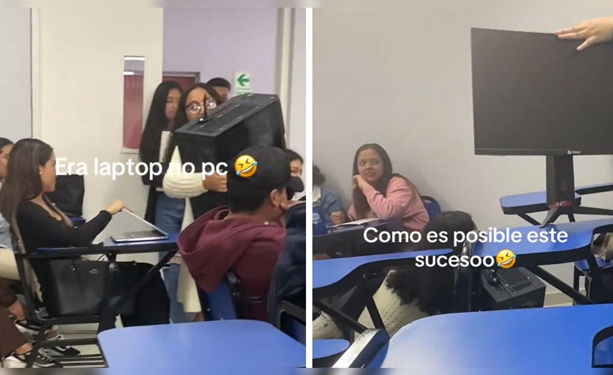 Peruana lleva su PC gamer a clases y sorprende a sus compañeros que ...
