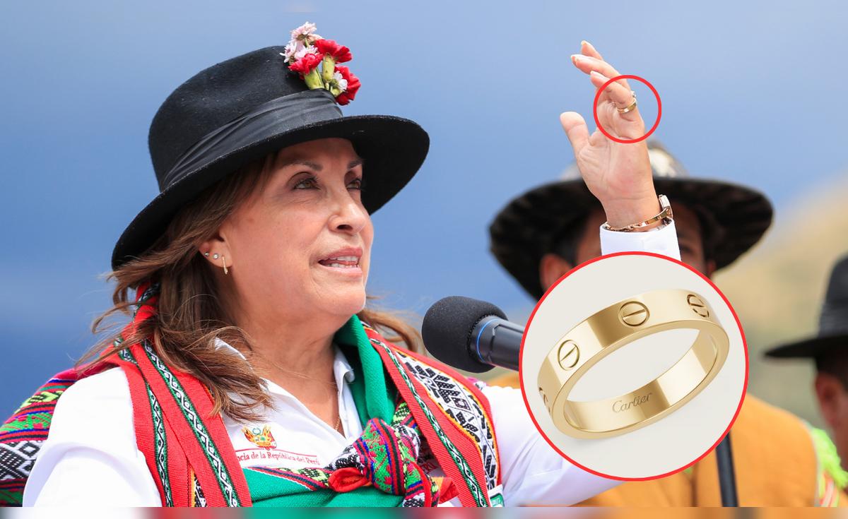 Dina Boluarte habría usado anillo de oro Cartier valorizado en más de S ...