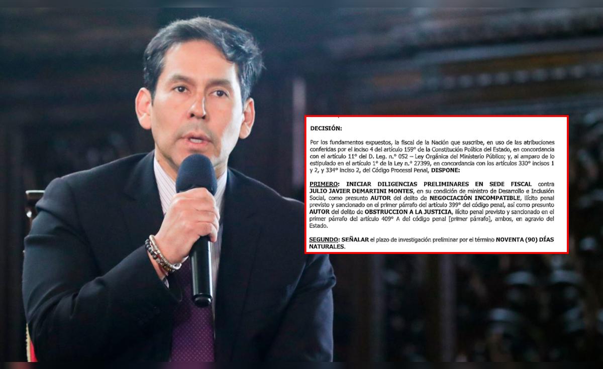 Julio Demartini: Fiscalía inicia investigación contra ministro de ...