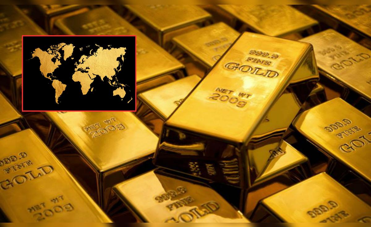 Este es el mapa con los 10 países con más reservas de oro en el mundo ...