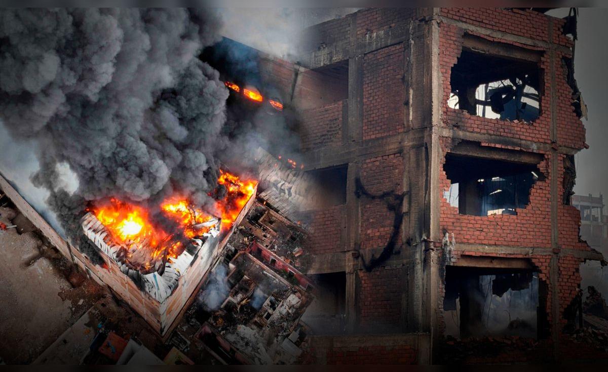 Incendio en Centro de Lima: colapsan estructuras de edificio y ...