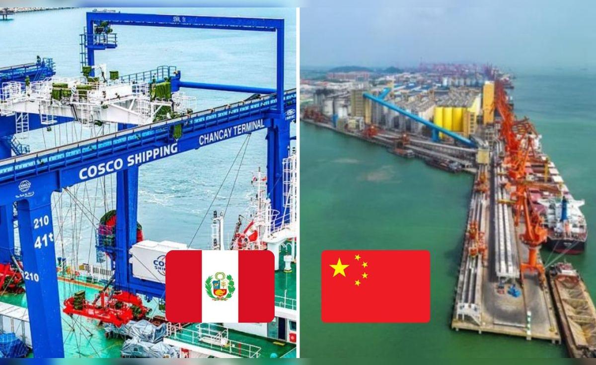 Esta nueva ruta marítima desde China hacia el Megapuerto de Chancay ...
