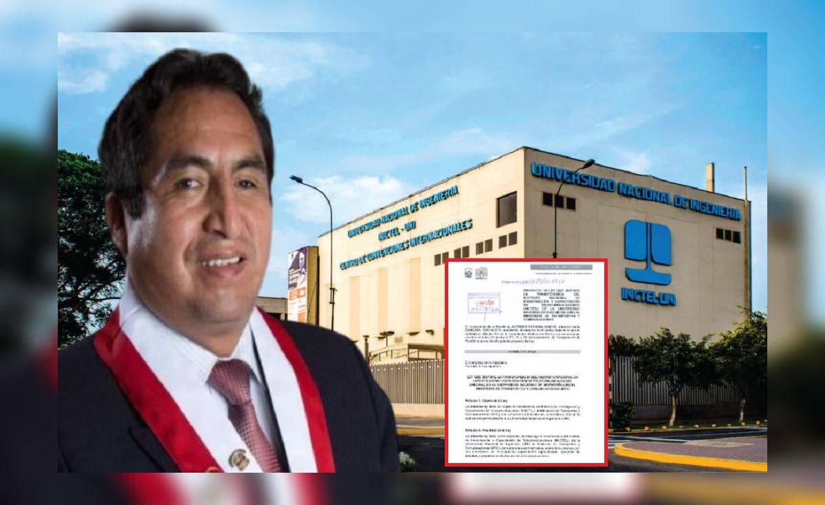 Congresista pretende quitarle instituto de investigación a la UNI para transferirlo al MTC ...