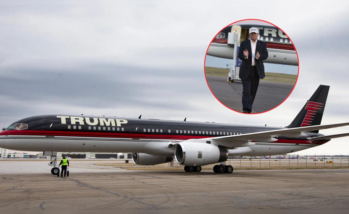 Donald Trump y su lujoso jet presidencial: estos son los secretos del ...