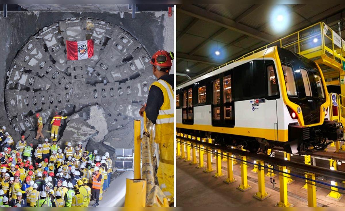Colosal tuneladora 'Delia' de la Linea 2 del Metro de Lima llega a la ...
