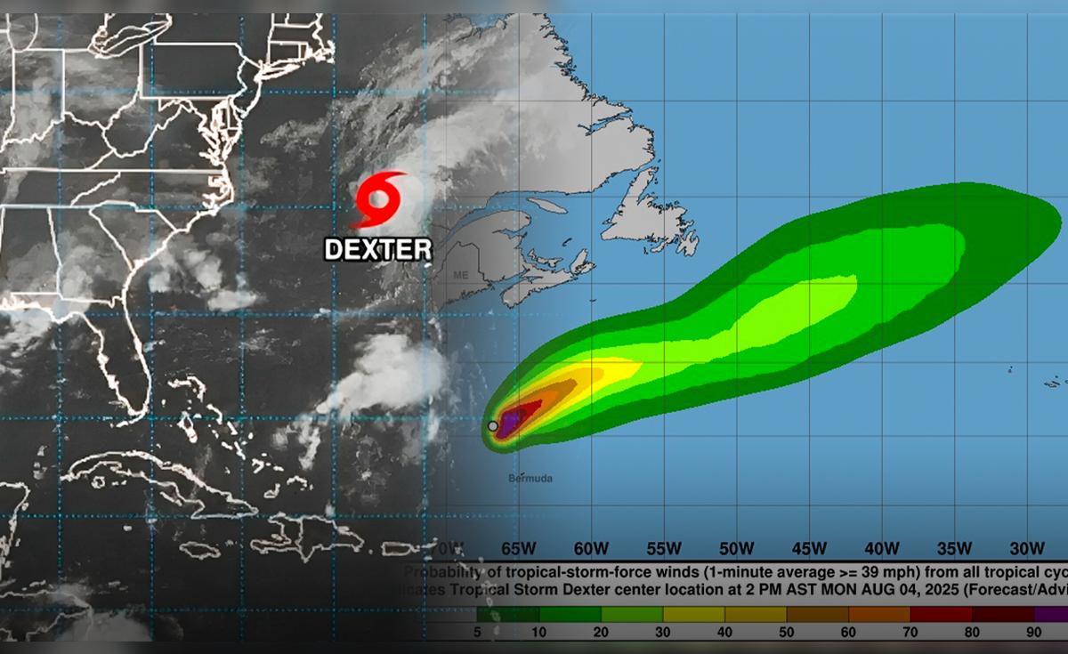 Tormenta Tropical Dexter 2025: trayectoria del gran ciclón formado ...