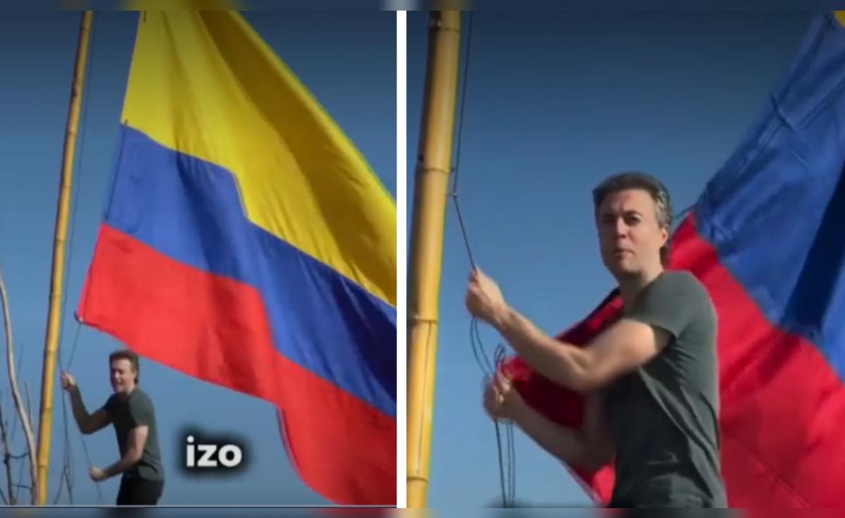 Daniel Quintero, precandidato presidencial, colocó la bandera de ...