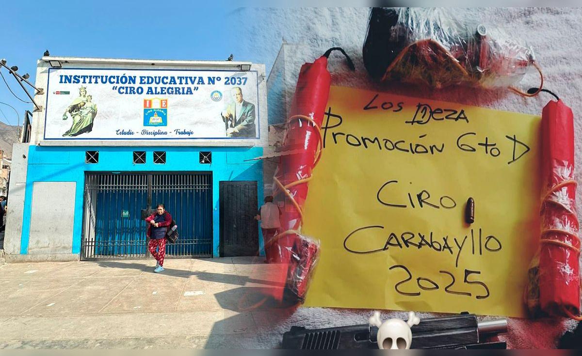 Adulta mayor teme por sus nietos tras amenazas extorsivas a colegio Ciro Alegría en Carabayllo ...