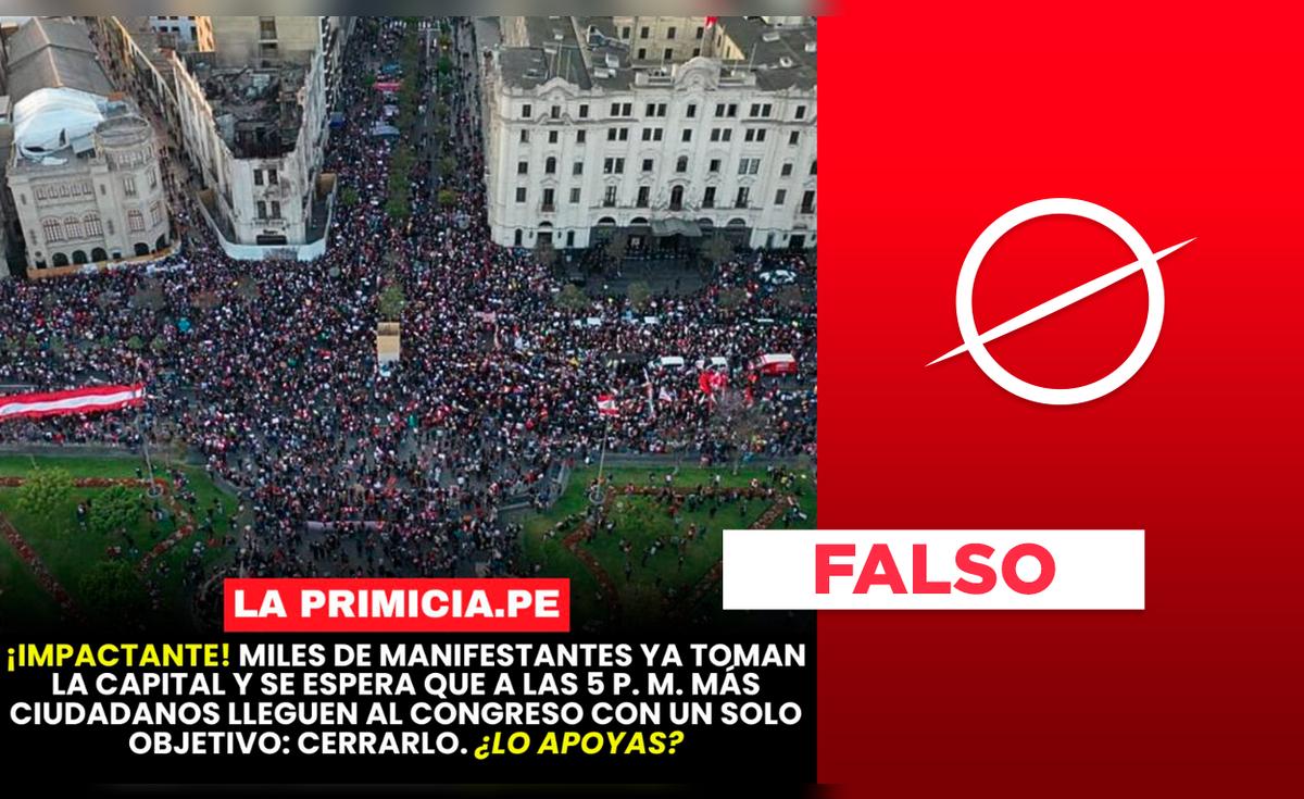 Esta imagen no muestra concentración de protesta de la 'Generación Z ...