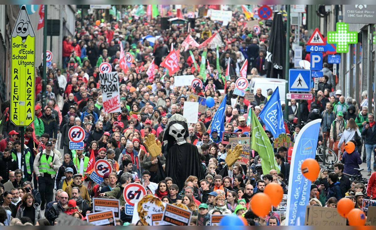 Bélgica: miles protestan contra los recortes en pensiones y servicios ...