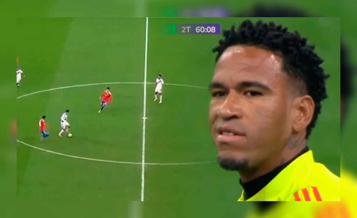 Pedro Gallese y su gesto de frustración tras el grosero error de Jairo ...