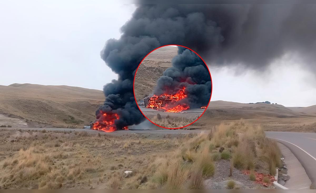 Cusco: camión que trasladaba combustible se incendia tras volcadura ...