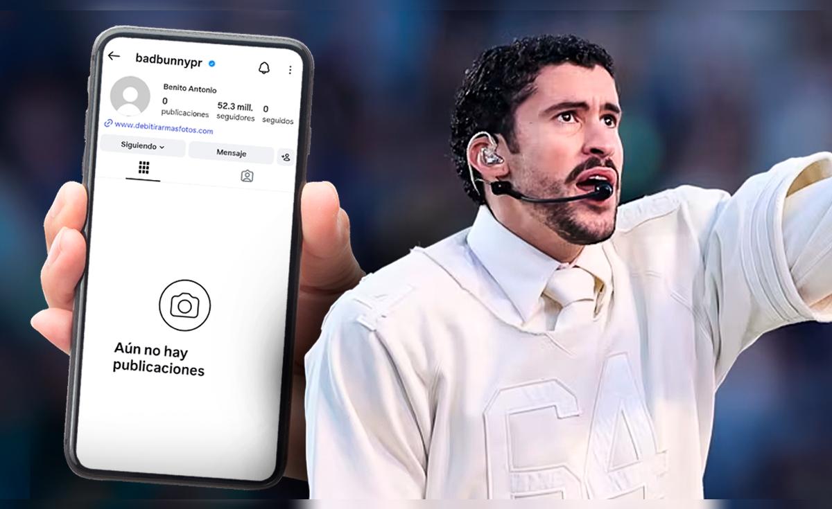 Bad Bunny borra su Instagram tras su presentación en el Super Bowl 2026 ...
