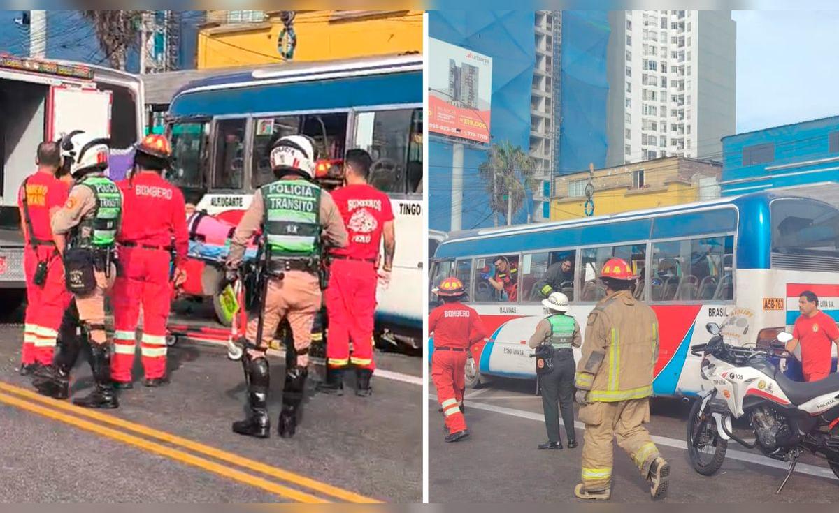 Choque entre cúster y bus de transporte público deja al menos 25 ...