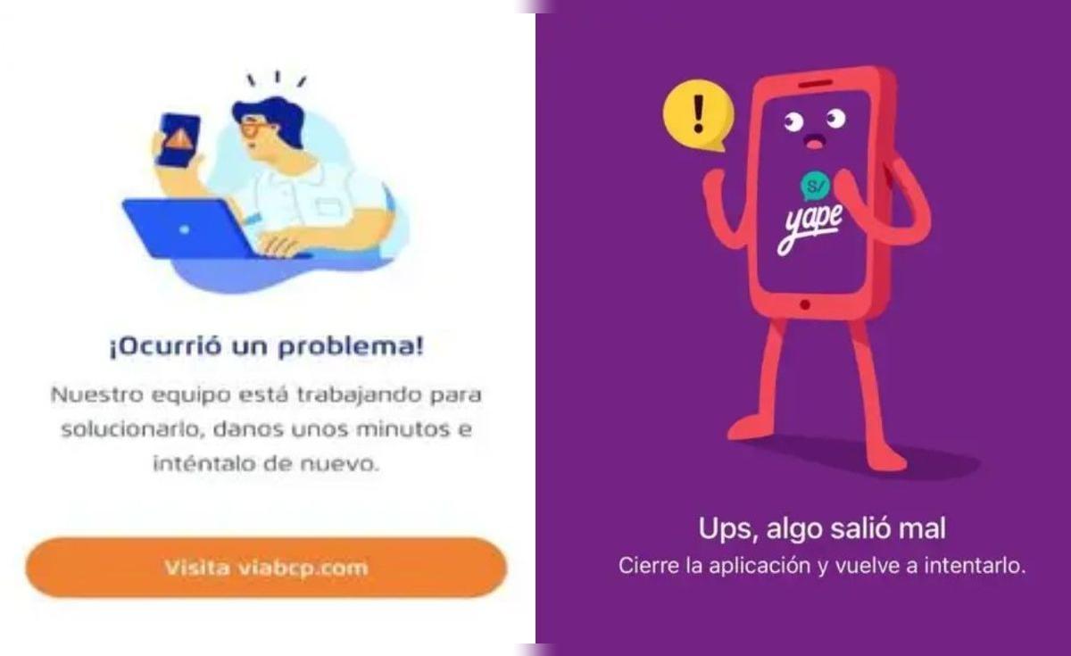 Reportan caída de Yape y BCP en pleno Día de la Madre: usuarios se ...