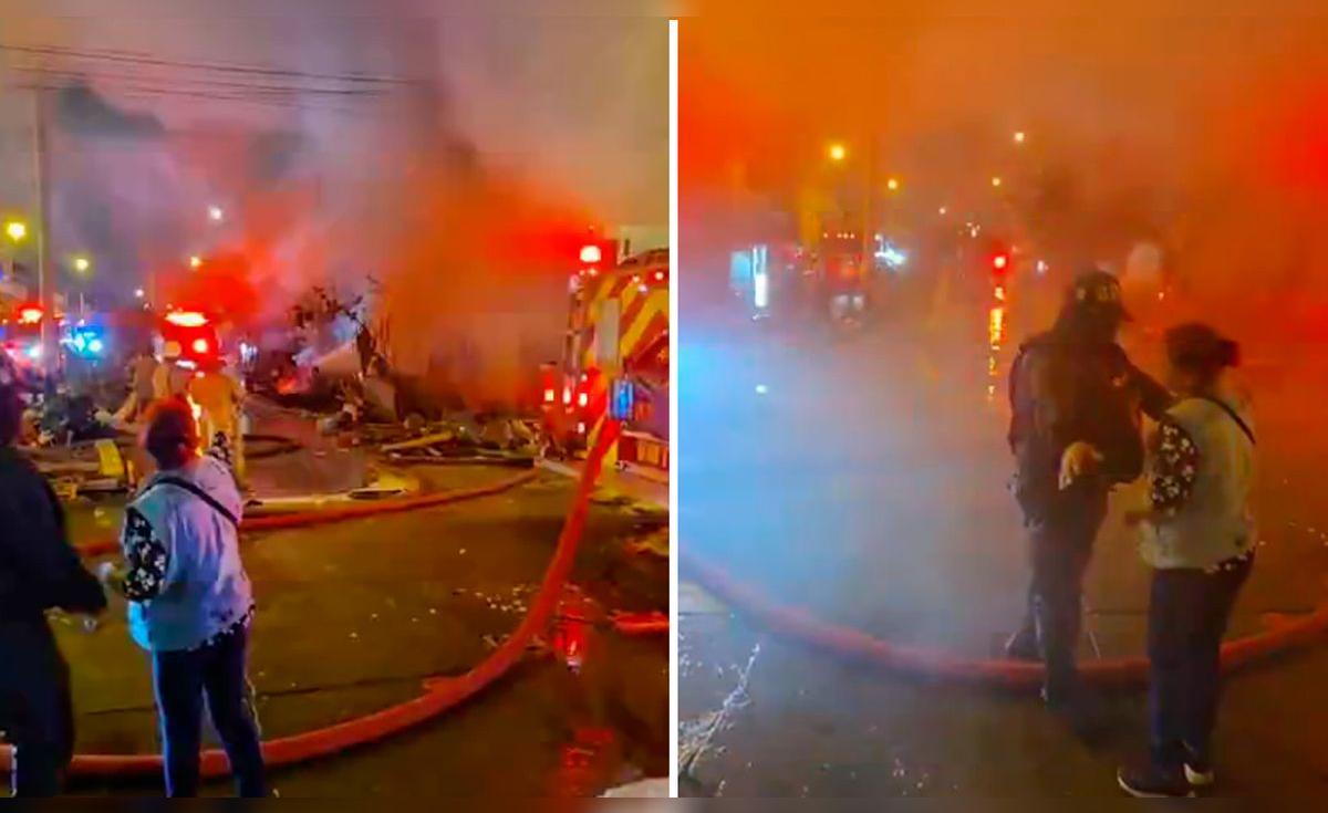 Fuerte incendio afecta viviendas en Villa El Salvador: al menos 8 ...