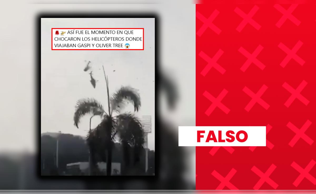 Es falso que este video corresponda al accidente de Gaspi y Oliver Tree ...