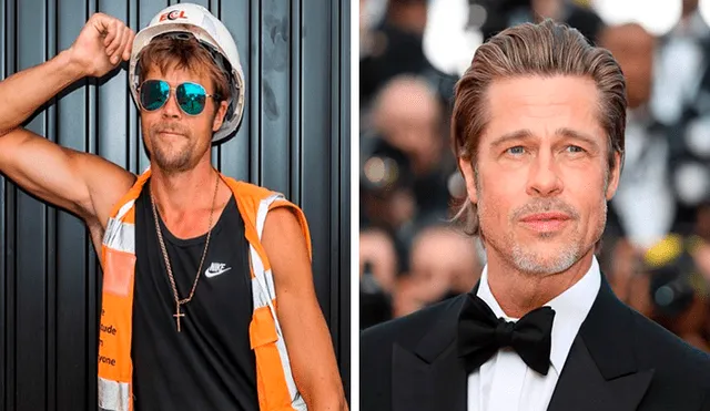 Facebook viral: obrero de construcción considerado el doble de Brad ...
