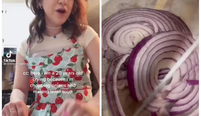 TikTok viral: Comparten truco para cortar cebollas sin llorar ...