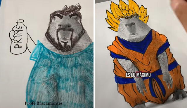 Profesor pidió a sus alumnos que creen outfit para capibara y el ...