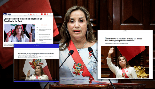 Así informaron los medios internacionales sobre el último mensaje a la nación de Dina Boluarte ...
