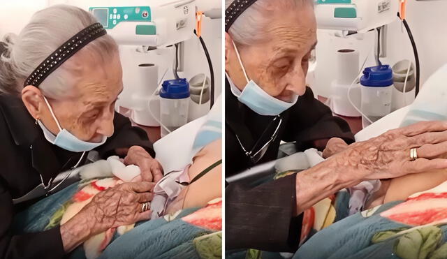 Madre de 102 años conmueve a las redes sociales al despedirse en el ...