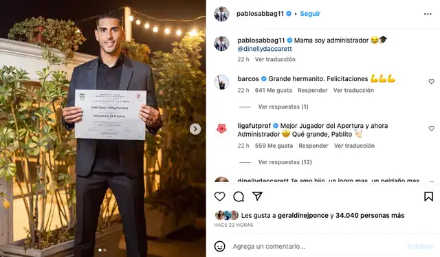 Alianza Lima | Pablo Sabbag celebra su título universitario: ¿qué ...